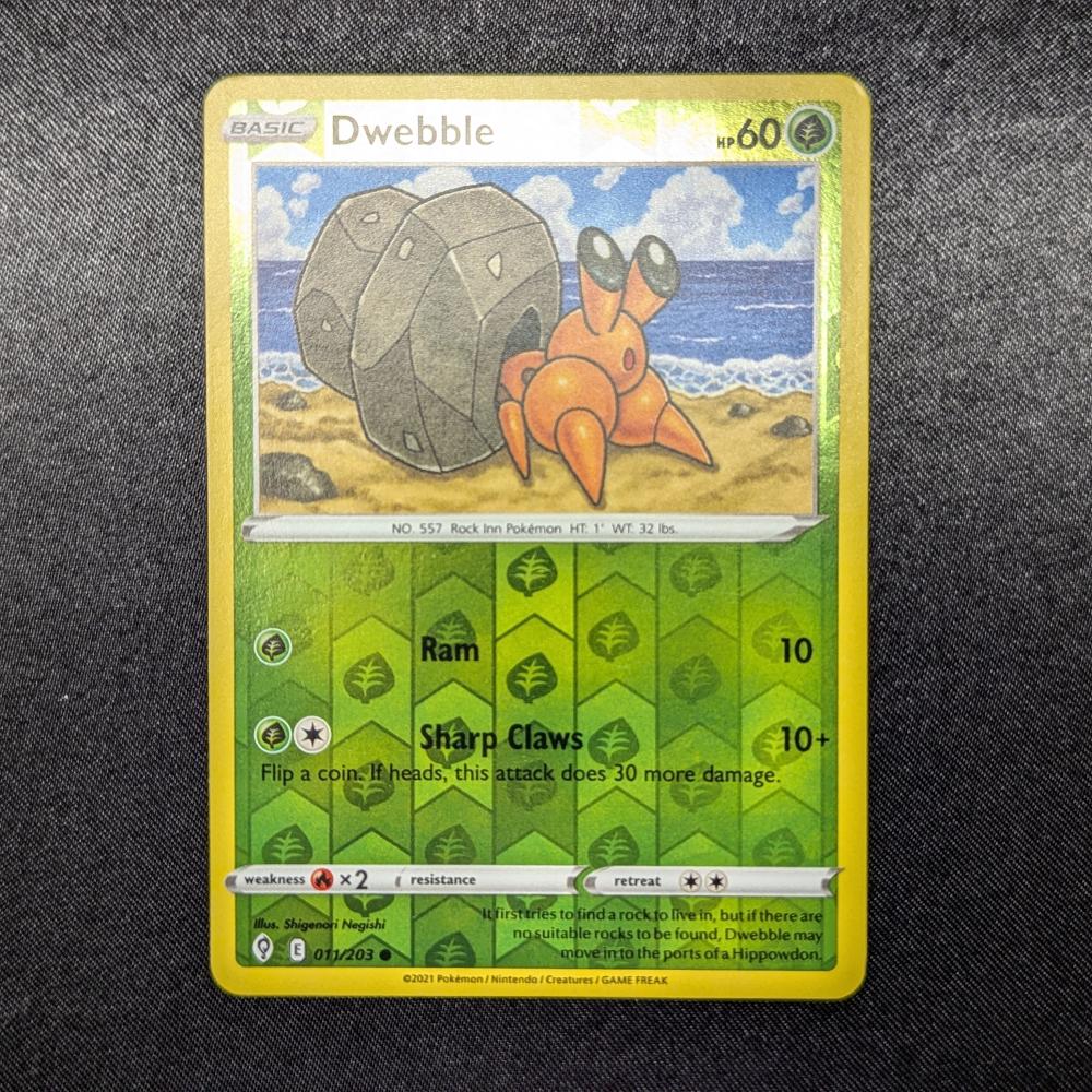 Dwebble – 011/203 – Reverse Holo – Equinox Cards