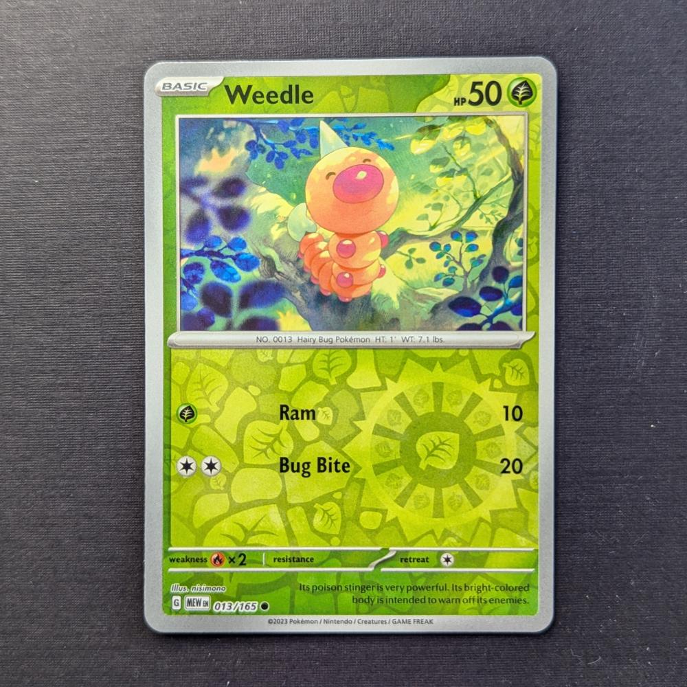 Weedle – 013/165 – Reverse Holo – Equinox Cards
